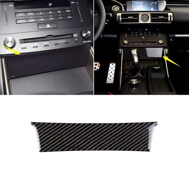 HOUSSE DE PANNEAU de console en fibre de carbone noire élégante garniture pour EUR 21,91 ...