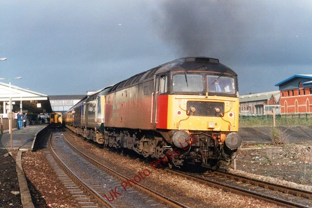 RAILWAY PHOTO 12X8 Class 47 47791 drags HST 0933 PAD-PLY Newton Abbot ...