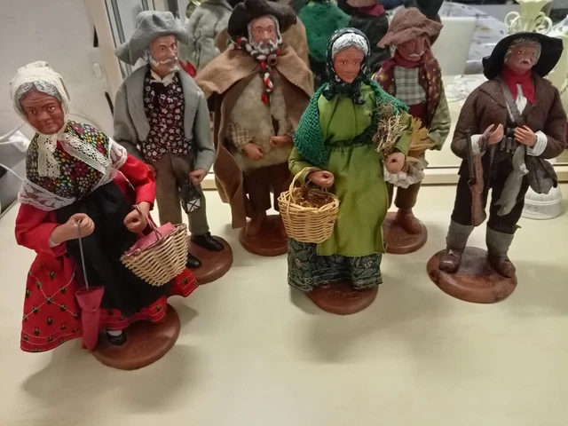 VÉRITABLES SANTONS DE Provence en terre cuite de 30 cm de hauteur EUR ...