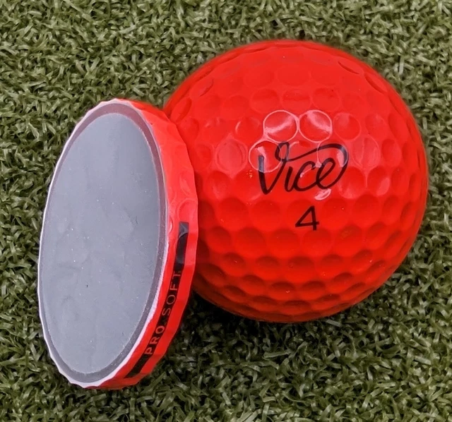 VICE PRO SOFT Red Cross Section Golf Ball Marker Poker Chip Style $15. ...