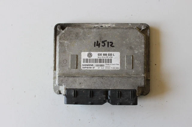 ORIGINAL VOLKSWAGEN ENGINE control unit ECU 03E906033L / 5W94019407 £43 ...