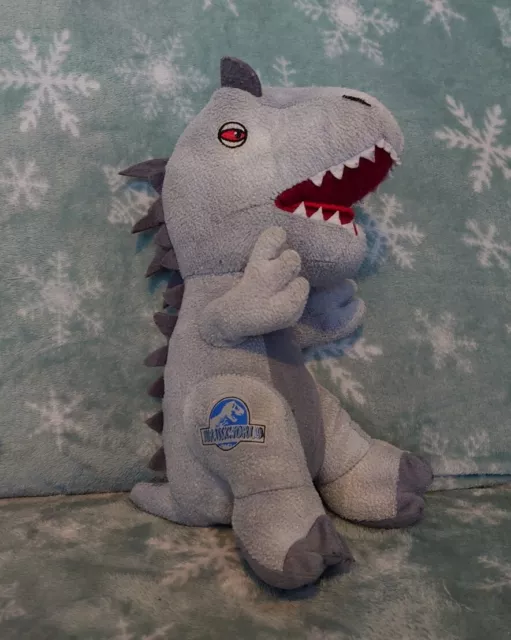 JURASSIC WORLD INDOMINUS Rex 10" Plush Soft Toy Dinosaur White / Silver ...