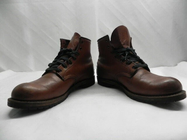RED WING BECKMAN Boots Brown Leather Lace Up Size 9 Men Authentic £237. ...