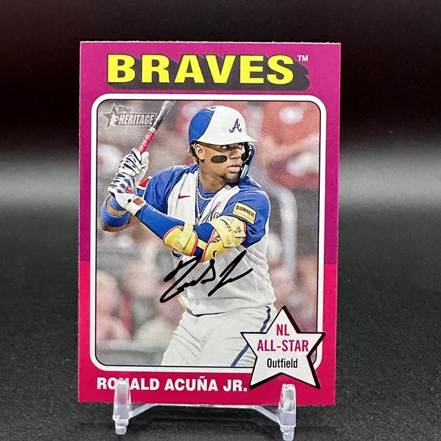 RONALD ACUNA JR. 2024 Topps Heritage I33 #321 Atlanta Braves EUR 3,31 - PicClick IT