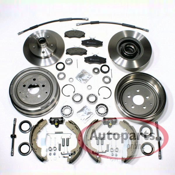BREMSEN SET RADLAGER Bremsschläuche vorne hinten für VW Bus Transporter [T3] EUR 269,90 ...