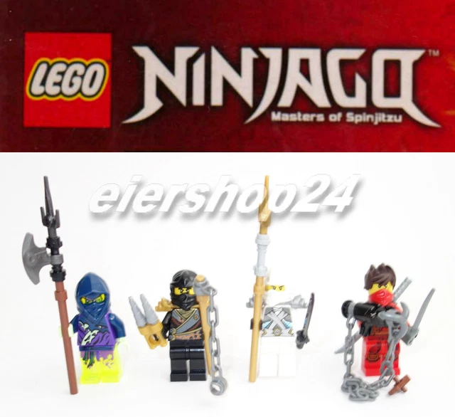 4ER SET LEGO Ninjago COLE, KAI, MING, ZANE Limited Edition Ninjas EUR ...