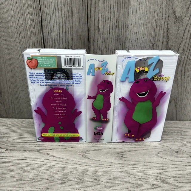 BARNEY VHS LOT: A to Z With Barney & Howdy Friends! Learn The Alphabet ...