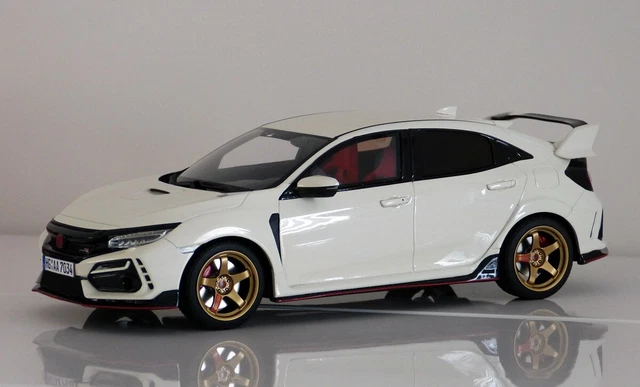 1/18 HONDA CIVIC Type R FK8 white Otto Modified tuning Rays umbau ...