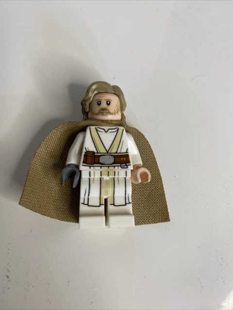 MINIFIGURE LEGO STAR Wars Luke Skywalker Old, Cape Staff 75200 EUR 9,00 ...