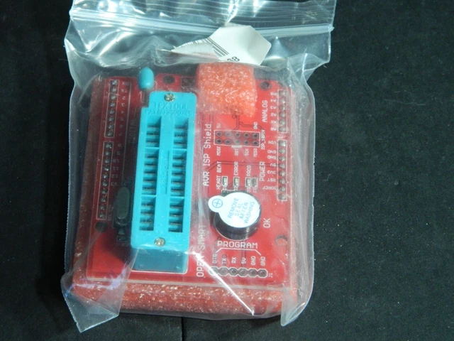 AVR ISP SHIELD Burning Burn Bootloader ATmega328 Programmer for Arduino ...