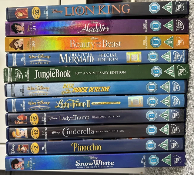 WALT DISNEY DVD Bundle x11 Children’s Kids Family Films Movies Disney ...