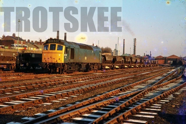 35MM SLIDE BR British Railways Diesel Loco Class 25 25211 St Helens ...