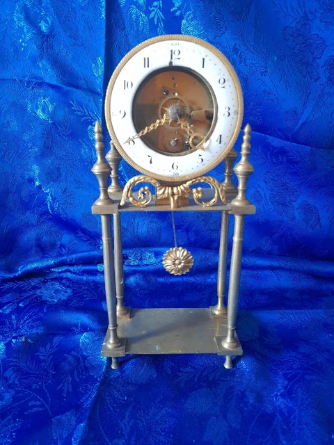 PENDULE SQUELETTE HORLOGE Comtoise Pendule Carillon Cartel Lanterne 19é ...