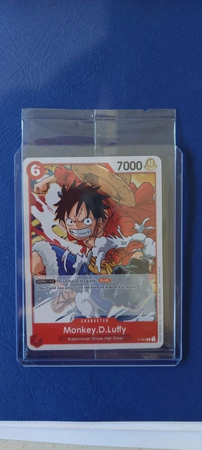 MONKEY .D. LUFFY One Piece Card Game Super Pre Release Promo P-001 Sealed £62.90 - PicClick UK