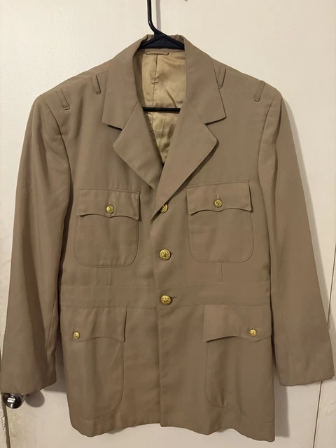 VINTAGE MILITARY UNIFORM jacket, from the U.S. Coast Guard, World War ...
