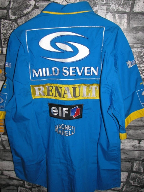 VINTAGE RENAULT ELF racing team formula1 mechanical jersey shirt jersey ...