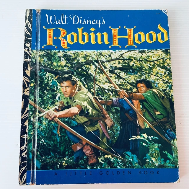 WALT DISNEY'S ROBIN Hood 1973 Movie-tie Little Golden Book Sydney D38 ...