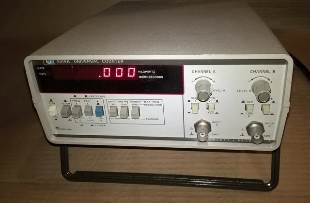 KEYSIGHT AGILENT HP 5314A Universal Frequency Counter Timer 120V Good ...