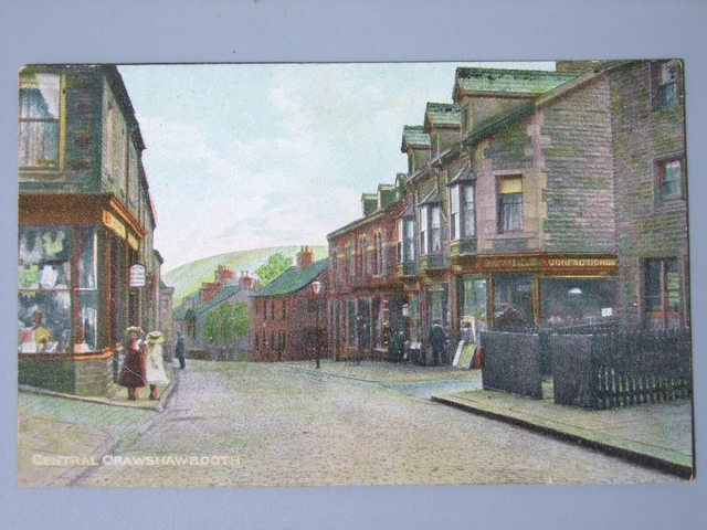CARTE POSTALE, CENTRAL Crawshawbooth, début des années 1900... Grade F ...