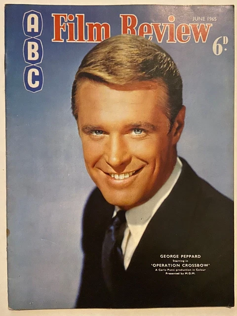 ABC FILM REVIEW Magazine June 1965 Cover George Peppard 060G EUR 7,91 ...