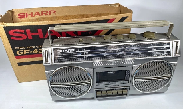 VINTAGE SHARP GF 4343 Stereo Radio cassette Player Recorder Radio ...