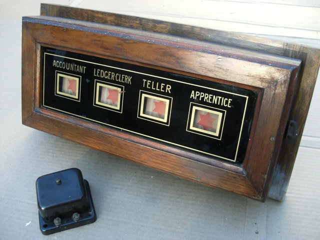ANTIQUE CALL INDICATOR Box Victorian Servants Bells System Butler Maids ...
