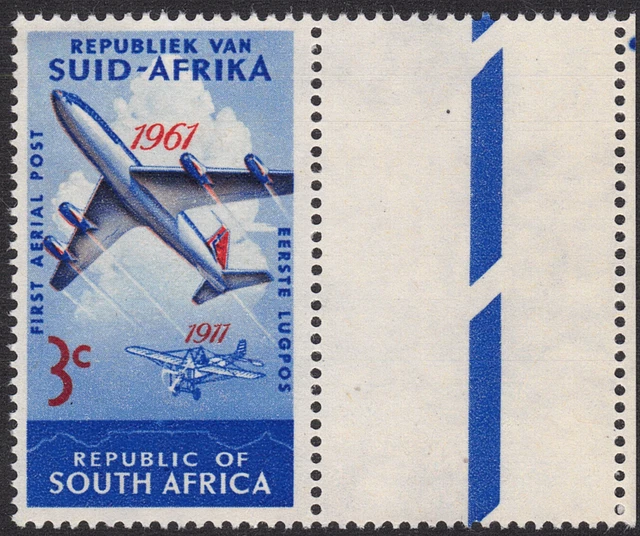 1961 SOUTH AFRICA-SC# 280-50th Anniv. of South Africa's 1st Air Mail -M ...