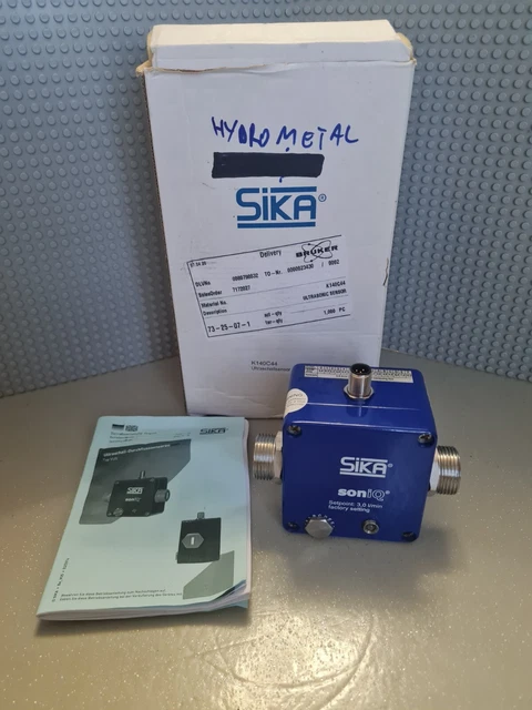SIKA ULTRA SONIC Flow Sensor VU13VBRUKE01 Capteur De Débit à Ultrason ...
