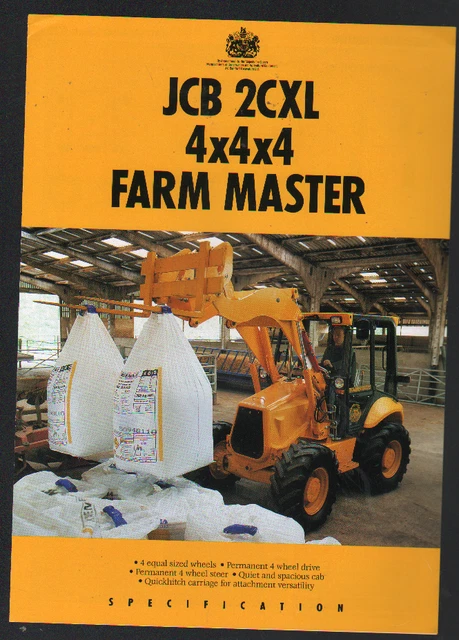JCB 2CXL 4X4X4 Farm Master Tractor Loader Brochure Leaflet £6.00 ...