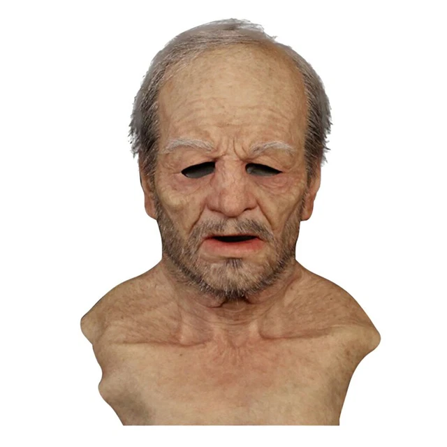 Halloween Realistic Latex Masks Big Nose Old Man Supersoft Horror Party