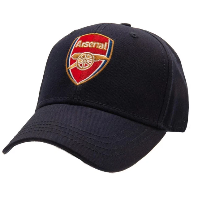 ARSENAL FC CREST Adult Baseball Cap Navy - Official Football Gift, Mens ...