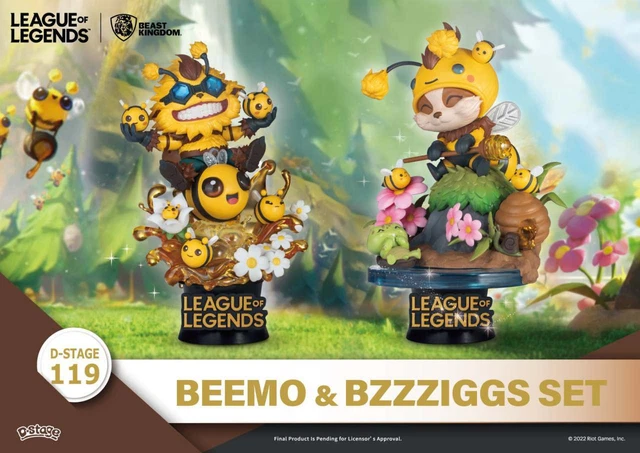 LEAGUE OF LEGENDS Pierre + Bzzziggs D-Stage PVC Statue Beast Kingdom ...