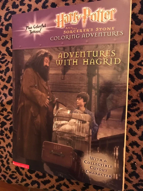 HARRY POTTER SORCERER’S Stone Coloring Book Tattoos Hagrid NEW First ...