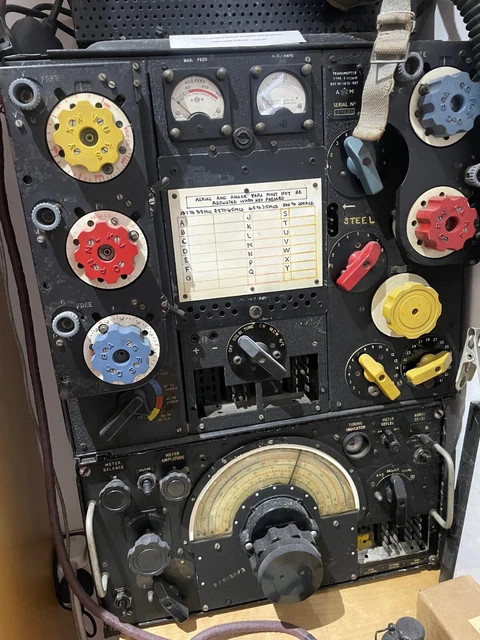 RAF WORKING? WW2 Heavy Lancaster Bomber Radio Set T1154 + R1155 + Power ...