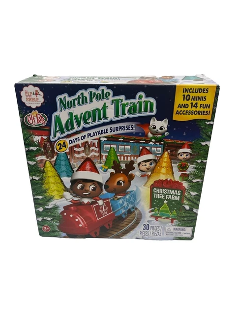 ELF ON THE Shelf North Pole Advent Train 10 Mini Elf’s & Elf Pets 24 ...