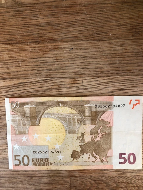 RARE BILLET DE 50 euros 2002 Série X EUR 1.200,00 - PicClick FR