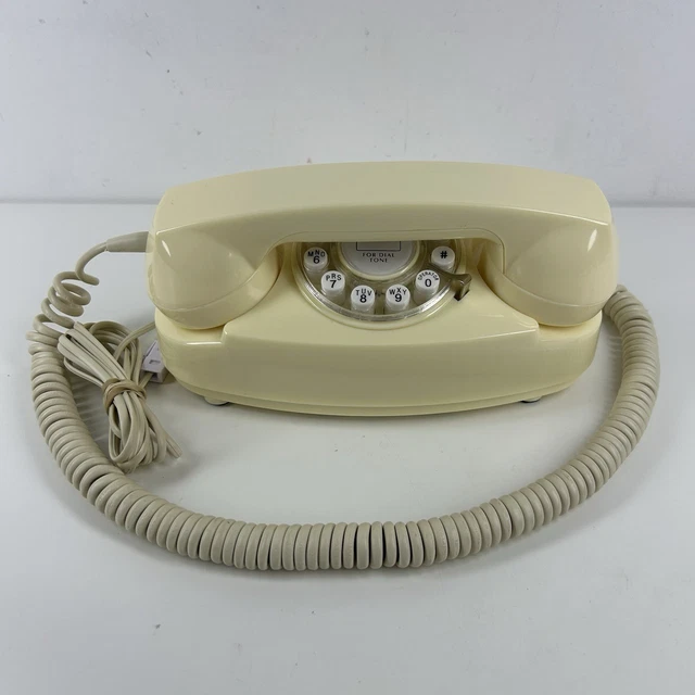 WILD & WOLF Classic Princess Telephone Cream Retro 1950s Style Push ...