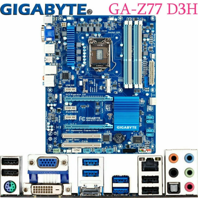 GIGABYTE MAINBOARD GA-Z77-D3H, LGA 1155, Intel Z77 Chipset, DDR3 Memory ATX EUR 99,54 - PicClick FR