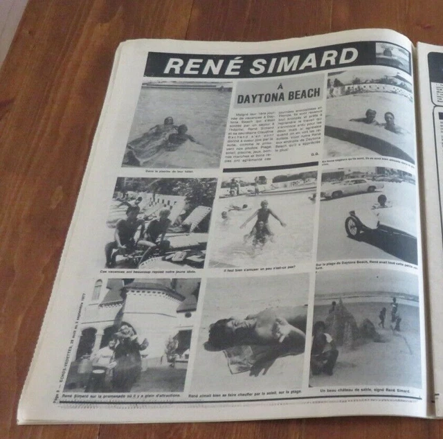 ECHOS VEDETTES 1977 ELVIS Serge Laprade LES CLASSELS René Simard MICHEL ...