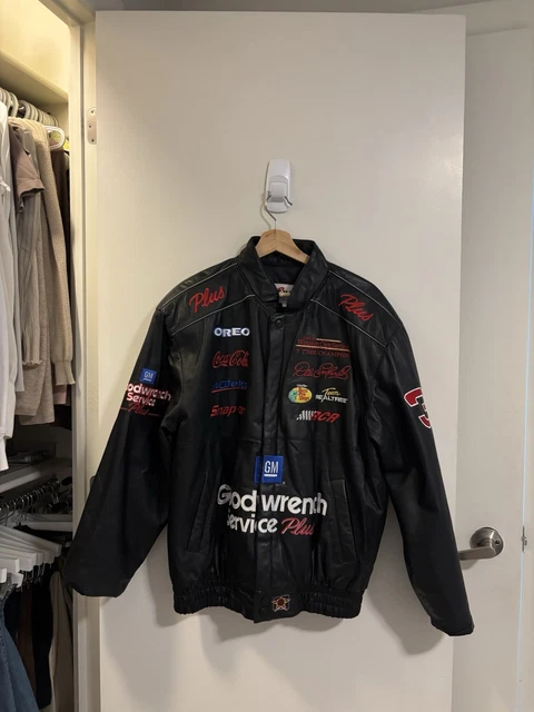DALE EARNHARDT SR Goodwrench JH Design LEATHER Jacket Coat Mens S ...