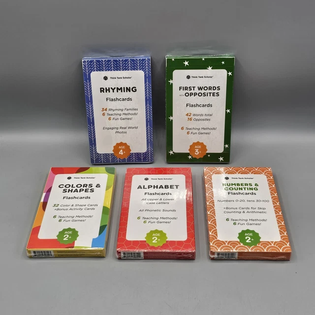 THINK TANK SCHOLAR Preschool Flash Cards Bundle - Brand New $39.95 ...
