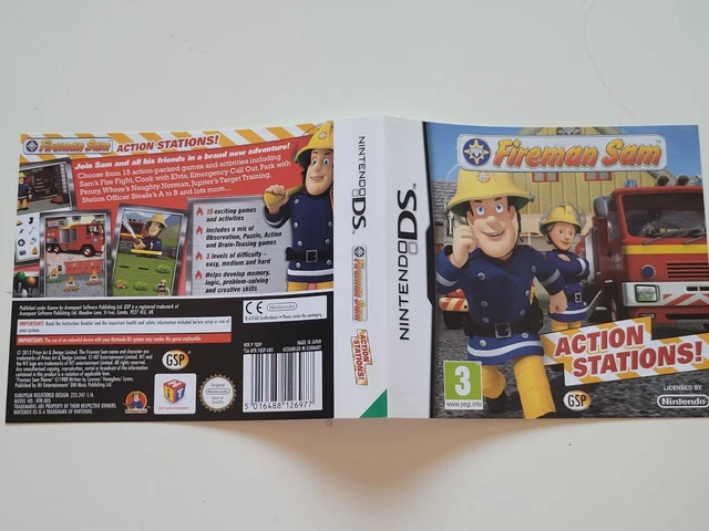 NINTENDO DS FIREMAN Sam Action Stations inlay insert artwork cover only ...