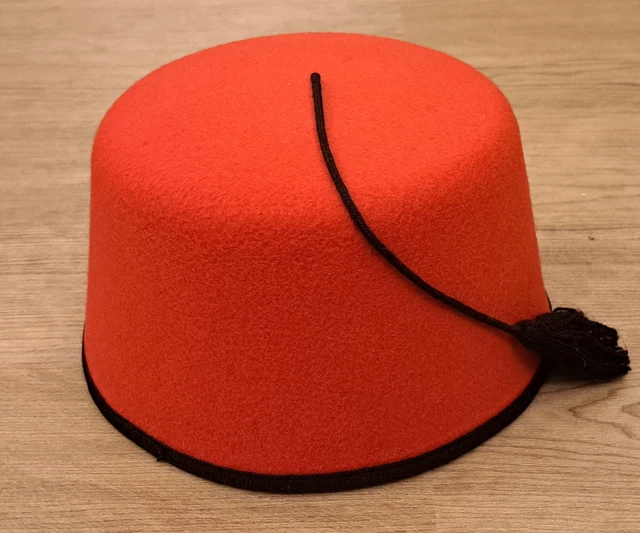 TURKISH ARABIAN FANCY Dress Red Fez Hat with Black Tassel Tommy Cooper ...