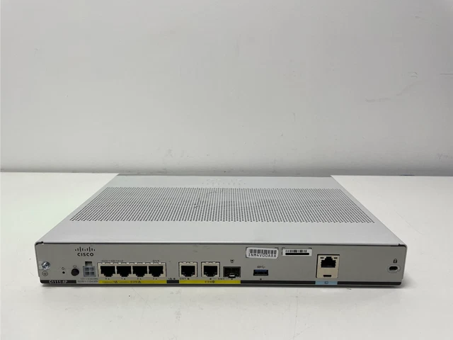 CISCO C1111-4P + Psu + Power Lead. 90 Day Warranty. Free Uk Shipping £ ...