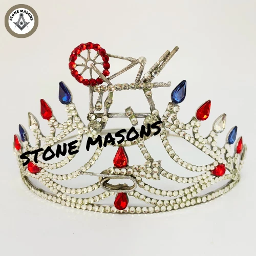 HOJ CROWN, MASONIC Heroines Of Jericho Crown in Silver Tone Adjustable ...