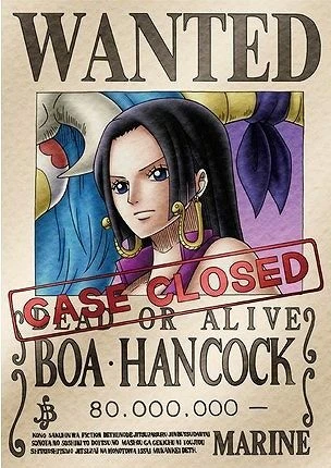 ONE PIECE WANTED POSTER Boa Hancock NEWS OFFICIAL MUGIWARA STORE ...