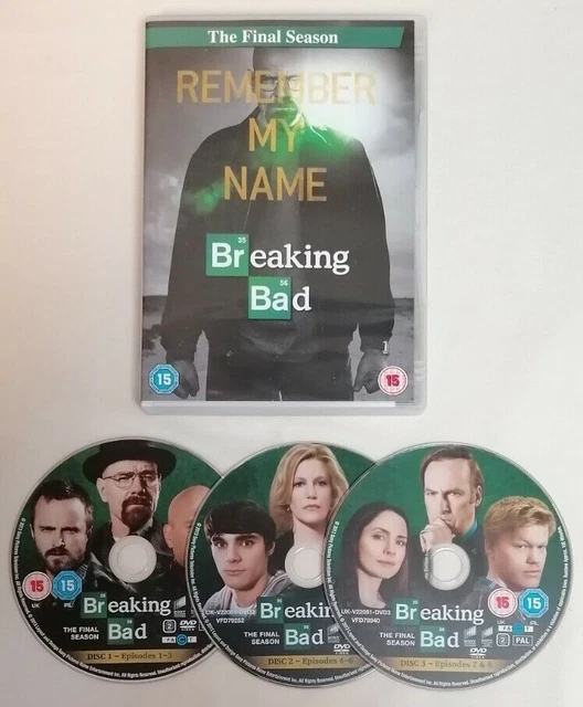 DVD BOX SET - Breaking Bad Complete Final Season Bryan Cranston BoxSet ...