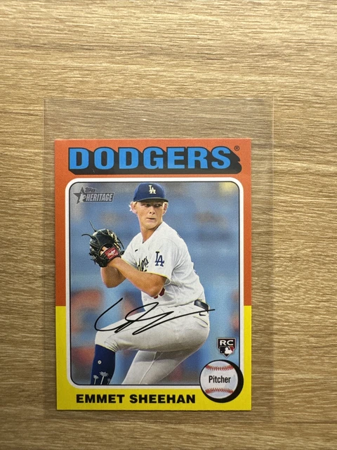 2024 TOPPS HERITAGE Mini Emmet Sheehan RC Los Angeles Dodgers #187 EUR ...