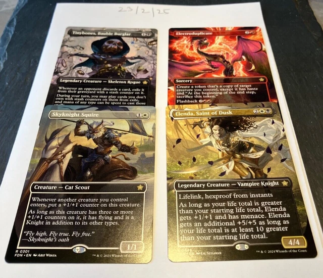 MAGIC THE GATHERING MTG Assorted x4 Rare Borderless Cards NM/M ...