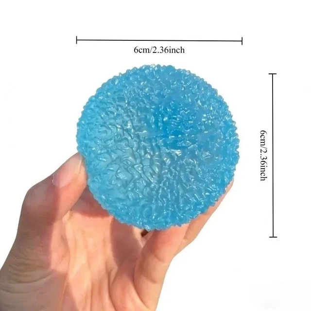 SQUISHY ICE BALLS, Stress Relief Fidget Toy, Sensory Squeeze Balls for ...